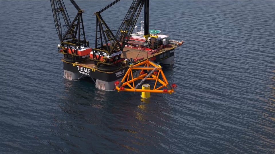 Floating to Floating offshore wind installation method
